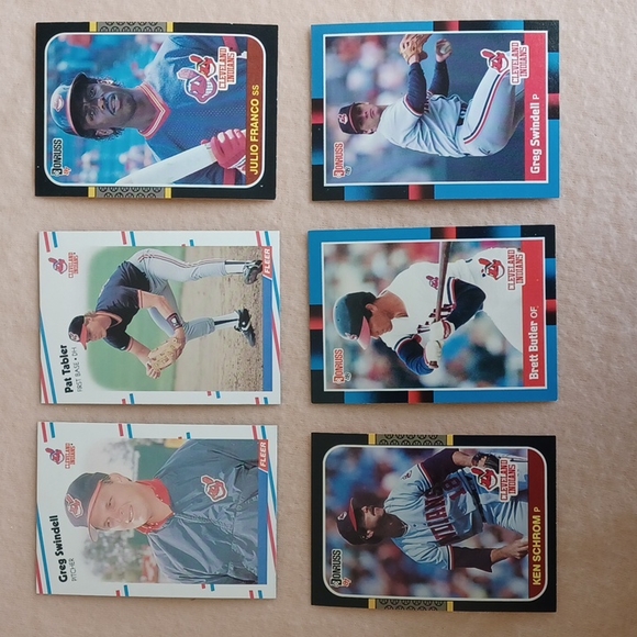 Topps | Toys | Cleveland Indians Set Of 98s Baseball Cards | Poshmark